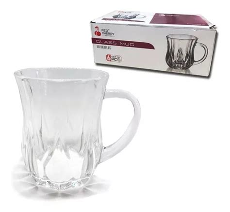 Set X Jarros De Vidrio Mugg Cafe Ml Pocillos Con Manija