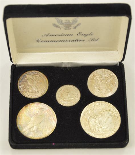Silver Coin Set American Eagle Commemorative Set Historic Us Collection