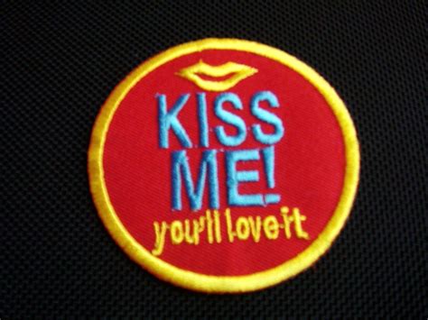 Kiss Me Youll Love It Embroidery Iron On Patches 50 Pcs Great Deal