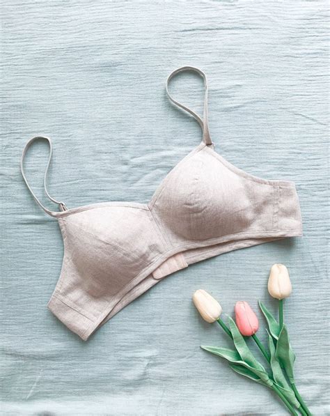 Custom Size Bra Linen Bra Linen Bracette Linen Sleepwear Linen