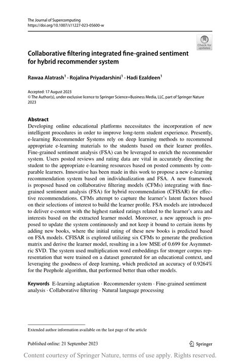 Collaborative Filtering Integrated Fine Grained Sentiment For Hybrid