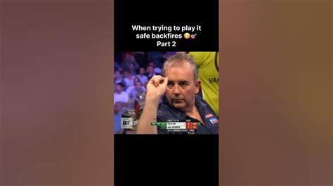 When trying to play it safe backfires 🤯🎯 | Subscribe for daily darts #darts #mvg #philtaylor ...