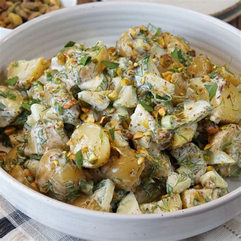 Herby Potato Salad With Pistachios A Food Lovers Kitchen