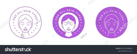 All Skin Types Vector Icon Badge Stock Vector Royalty Free 2223428641