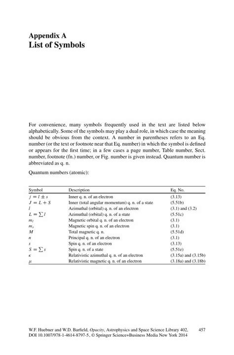 pdf appendix a list of symbols cernlist of symbols for convenience