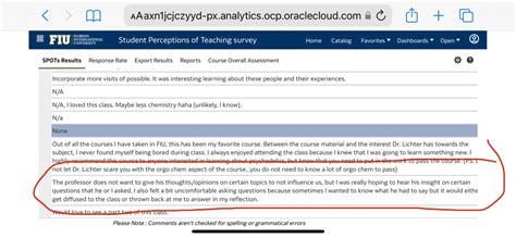 Professors Get Feedback At The End Of Each Semester Joseph Lichter