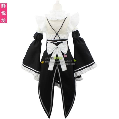 Rezero Kara Hajimeru Isekai Seikatsu Rem Ram Maid Dress Cosplay