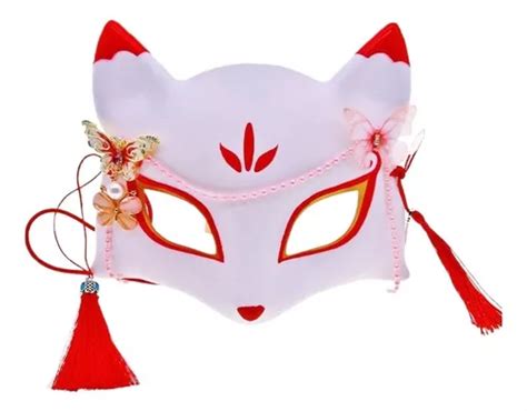 A M Scara Facial Japonesa Animista Gato Raposa Fada Parcelamento Sem Juros