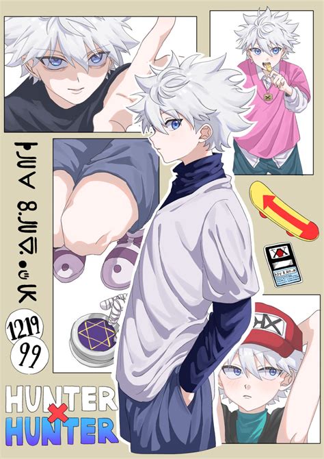 Safebooru 1boy Arms Behind Head Blue Eyes Blue Shorts Copyright
