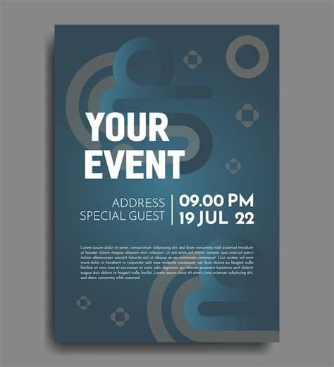 Premium Vector Beautiful Modern And Elegant Poster For Any Event