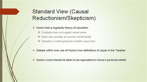 David Hume And Causation The New Hume Debate
