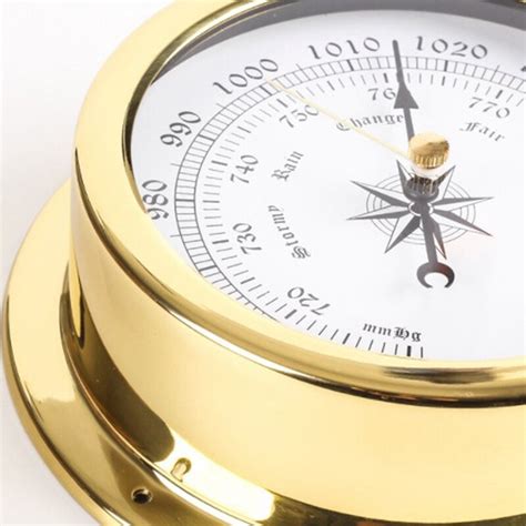 Gtbl 145mm Brass Case Shell Weather Station Barome Grandado