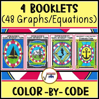 Writing Graphing Linear Equations Coloring Activities Color By Code