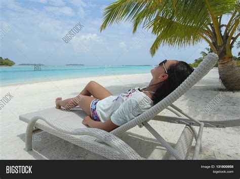 Woman Lying On Sun Image Photo Free Trial Bigstock