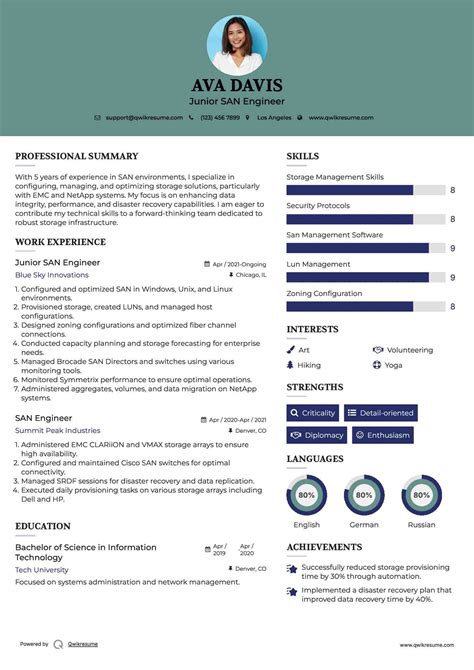 10 SAN Engineer Resume Samples Templates For 2025