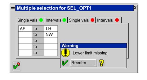 Processing Multiple Selections