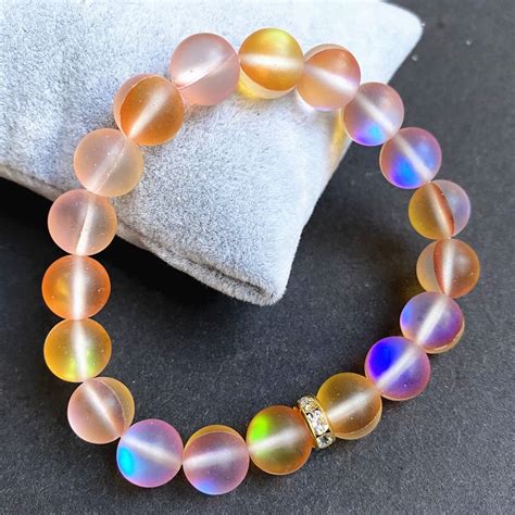 10 Colors For Choose Mermaid Aura Glass Beaded Bracelets Etsy