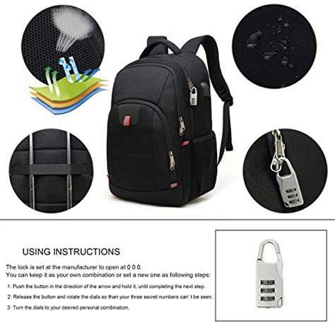 Della Gao Laptop Backpack Extra Large Anti Theft Business Travel