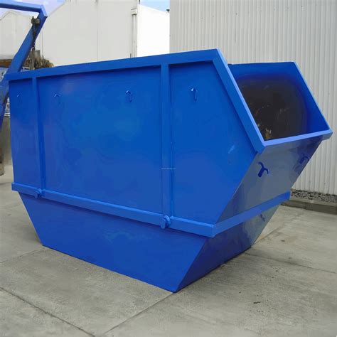 Heavy Duty Metal Scrap Containers Recycling Skip Bins For Efficient