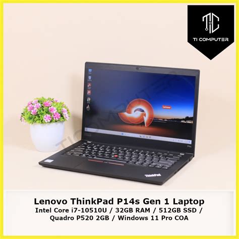 Lenovo Thinkpad P S Gen Intel Core I U Gb Ram Gb Ssd Quadro P Gb Gpu