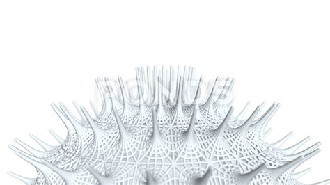 Abstract Mesh Fractal Array Exploring The Microscopic World