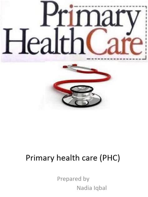 Primary Health Care Phc Pdf Health Care Medical Specialties
