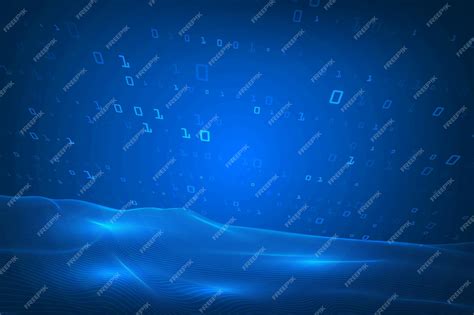 Premium Vector Digital Lines On Binary Code Number