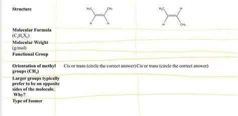 Solved Structure HC CH HC H H Н CH Molecular Formula Chegg com