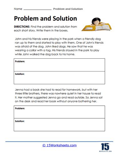 Problem And Solution Worksheets 15