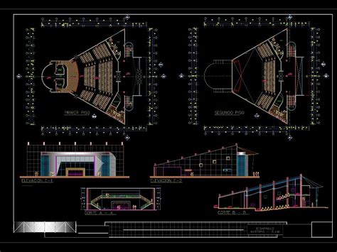 Auditorium In Autocad Cad Download 52921 Kb Bibliocad