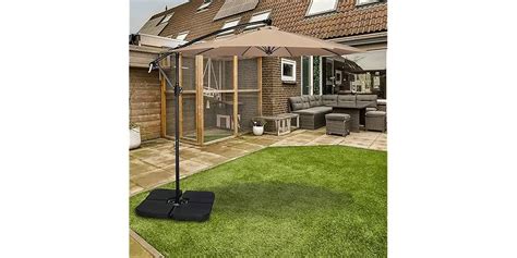 Simple Deluxe Ft Offset Umbrella Cantilever Patio Hanging Umbrella