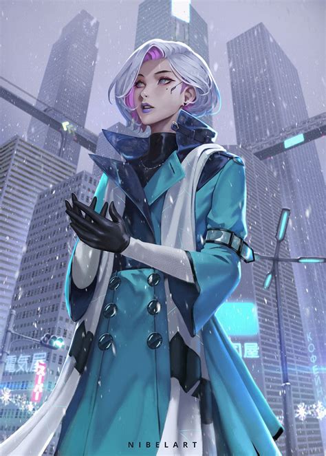 Artstation Winter Nibelart Sci Fi Character Art Cyberpunk