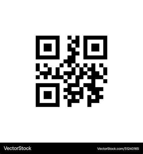 Qr Code Flat Icon Royalty Free Vector Image Vectorstock