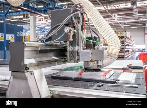 Automated Assembly Line With Corrugated Pipe Grinding Industrial Part