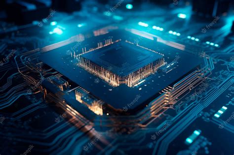 Premium Photo Cpu Advanced Central Processing Unit Concept Network Security Motherboard Chip