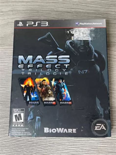 Mass Effect Trilogy Sony Playstation 3 Ps3 Authentic 2500 Picclick Ca