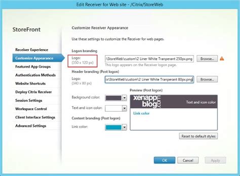 Citrix Netscaler Gateway 111 And Storefront 36 Customization Xenappblog