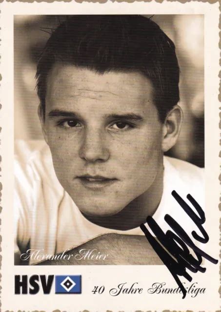 Alexander Meier Hamburger Sv Hsv 200304 2 Satz Ak Origsign