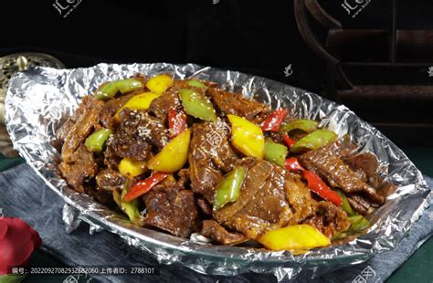 黑椒牛仔骨中国菜系食品餐饮摄影素材汇图网