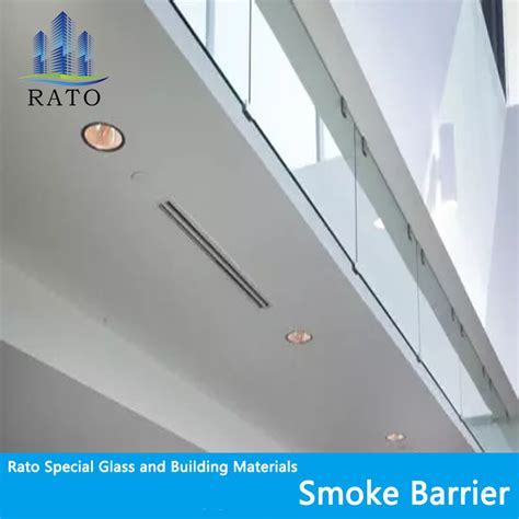 Supermarket Fire Rated Glass Smokeproof Curtain Buy China Smokeproof