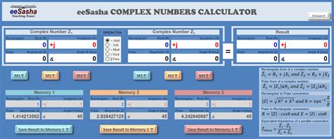 Complex Numbers Calculator Eesasha Electrical Engineering Courses