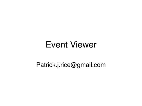 PPT Event Viewer PowerPoint Presentation Free Download ID 5640535
