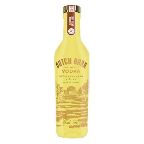 Dutch Barn Vodka Mediterranean Citrus 70cl Bottles 4000 Abv The