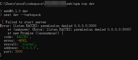 Error Listen Eacces Permission Denied 0000 3000 It Sunai