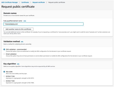 How To Request Ssl Certificate From Aws Certificate Manager