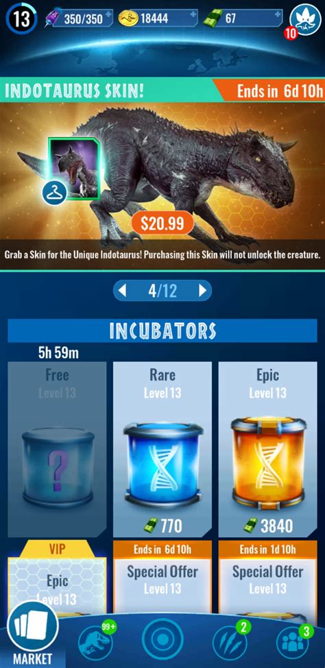 Sadly The Awesome Indotaurus Skin Cost Money R Jurassicworldalive