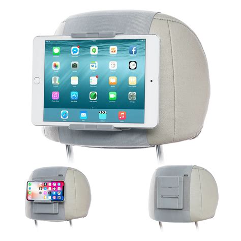 Adjustable Car Headrest Mount For Mobile Phones And Tablets