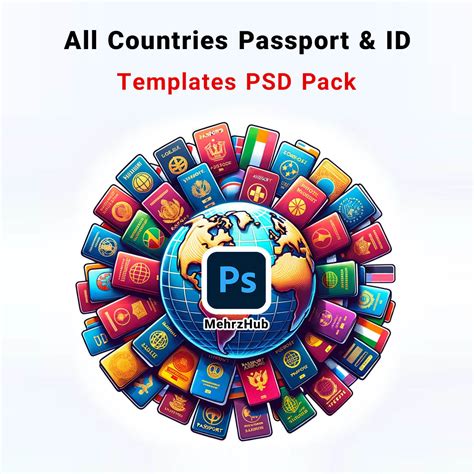 All Countries Passport And Id Psd Templates Pack Mehrzhub
