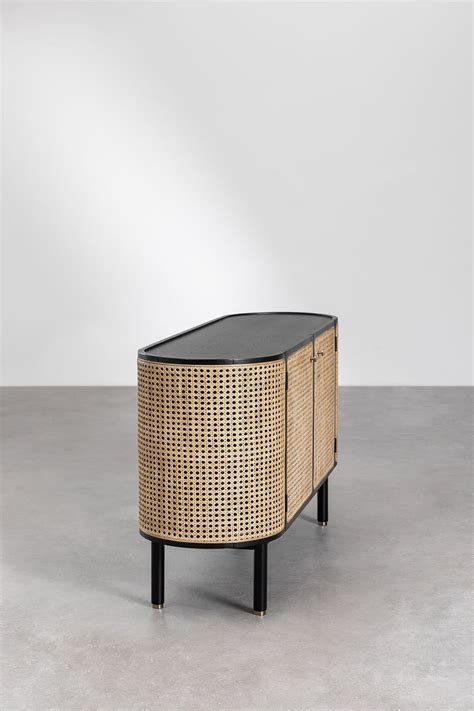Sideboard Aus Rattan Und Holz Crawley Sklum