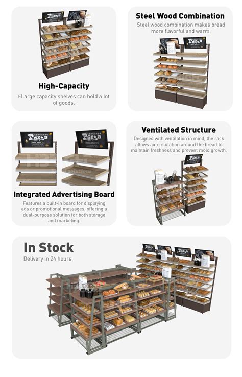 Bakery Store Display Rack Highbright
